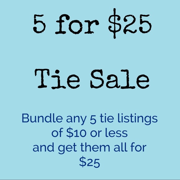 Accessories | 5 For 25 Tie Sale | Poshmark
